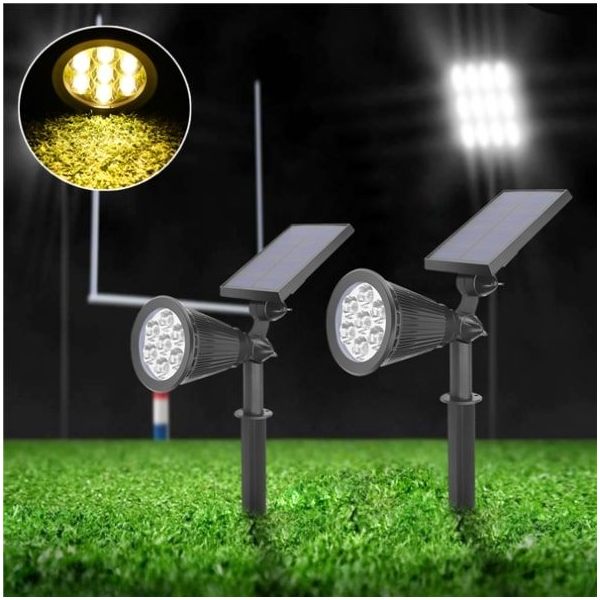 Outdoor Bright 7 LED Solar Spot Light for Garden Lawn Tree Decoration