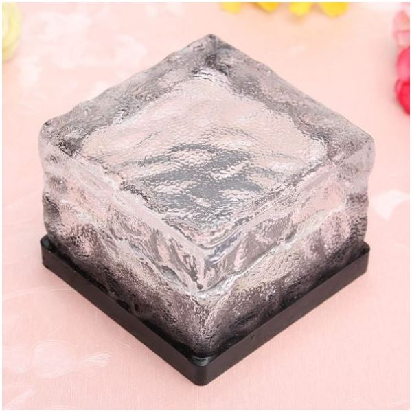 Color-Changing Solar Ice Block LED Light Outdoor Pathway Decoration